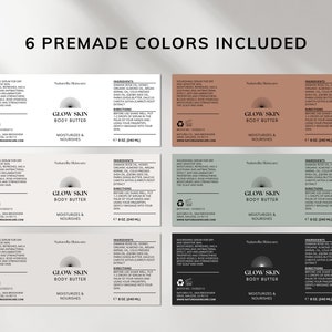 Editable Product Label , Bottle Label Template Canva, Minimalistic ...