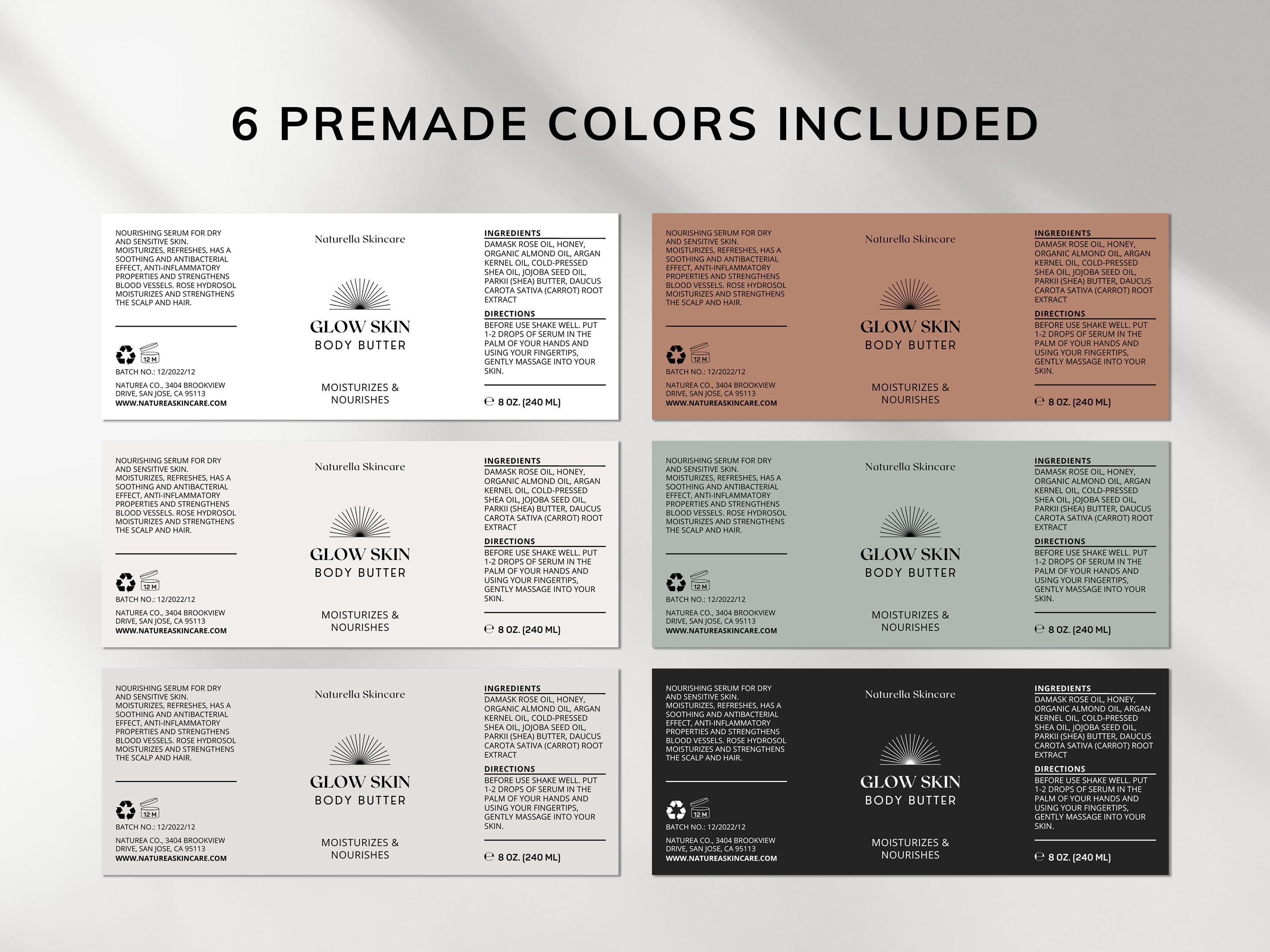 Editable Product Label Bottle Label Template Canva - Etsy