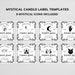 Spiritual Candle Label Template CANVA Apothecary Candle - Etsy