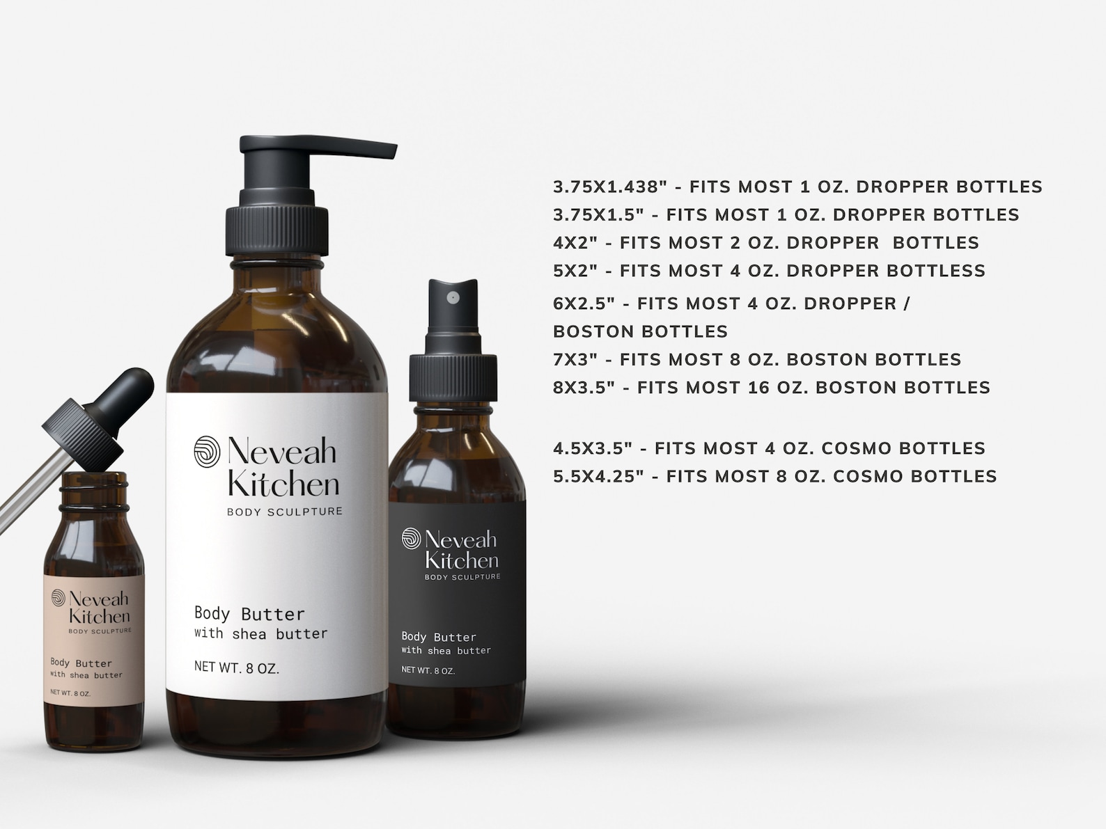 Minimalistic Cosmetic Label Template, Elegant Skincare Product Label ...