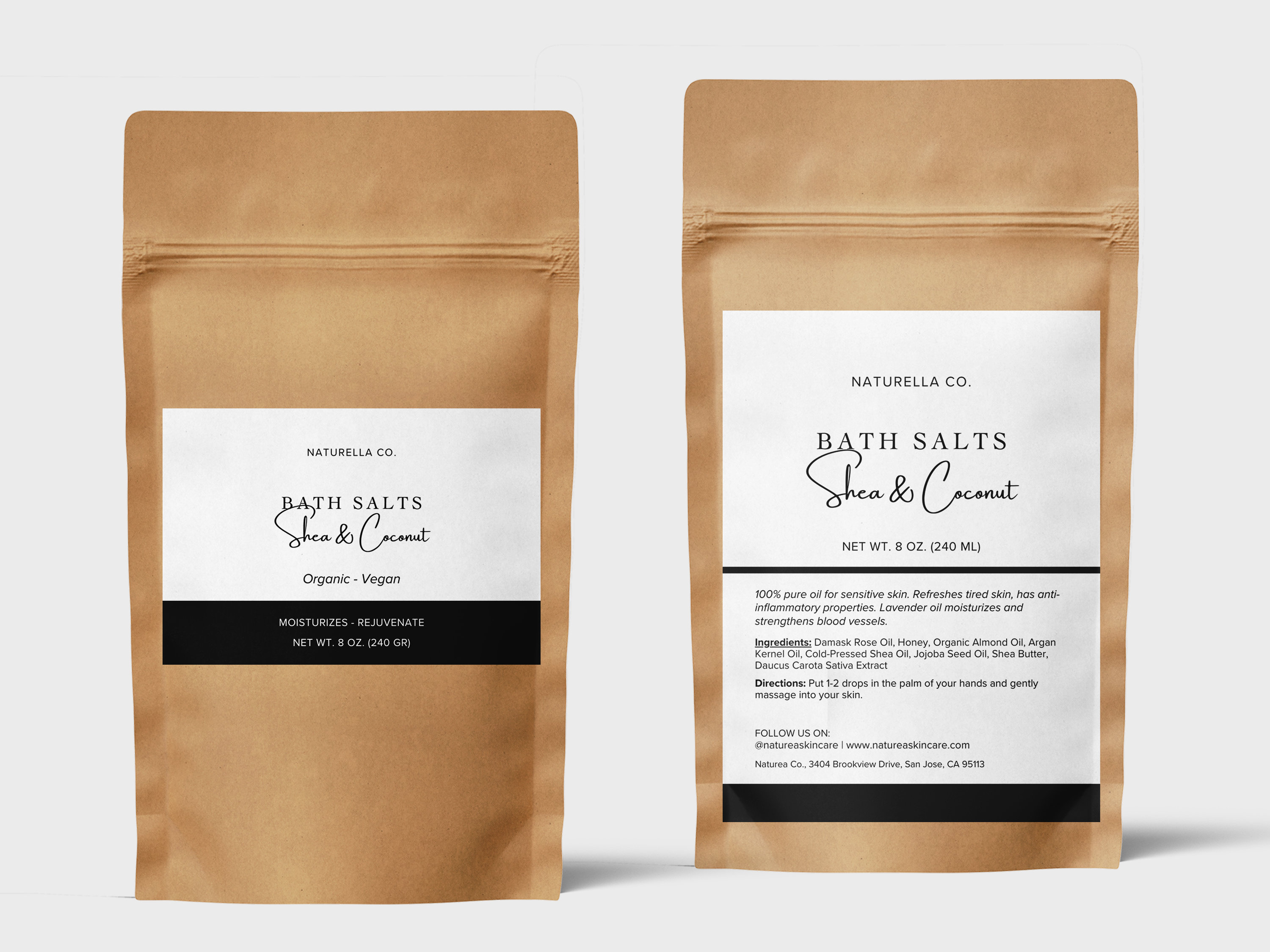 Editable Pouch Label Template Canva, Printable Beauty Label, Tea ...