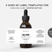 Editable Product Label , Bottle Label Template Canva, Minimalistic ...