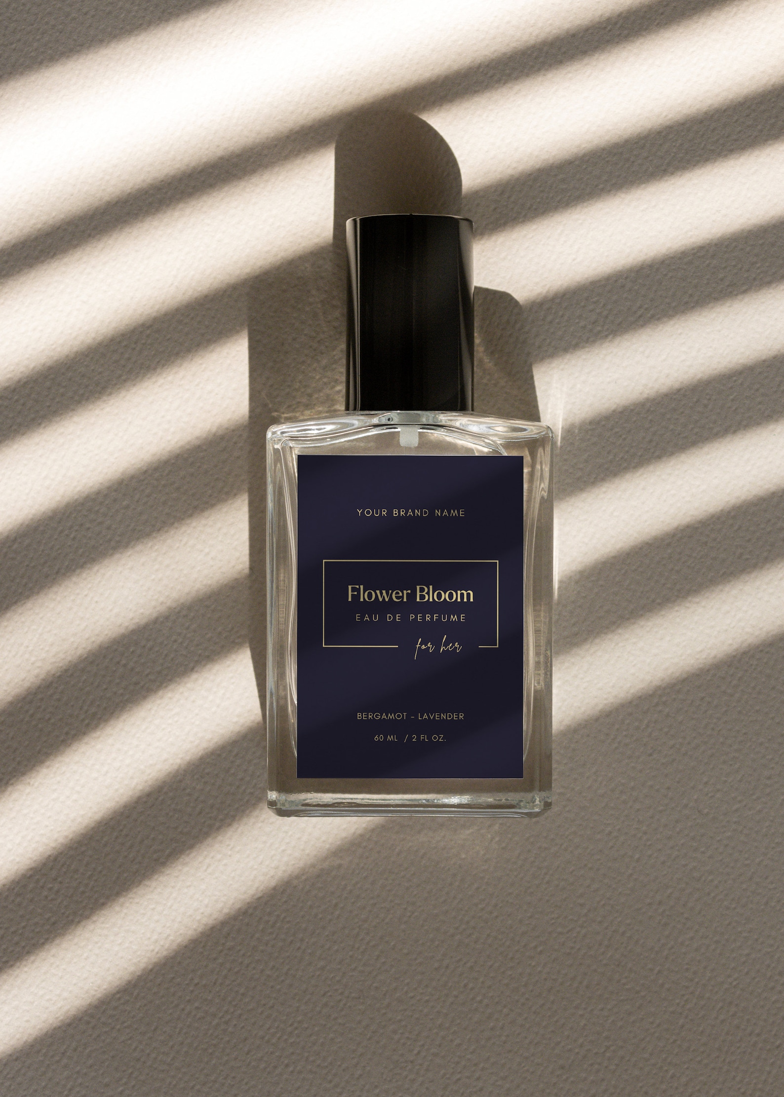 Luxury Perfume Bottle Label, Editable Perfume Label Template ...