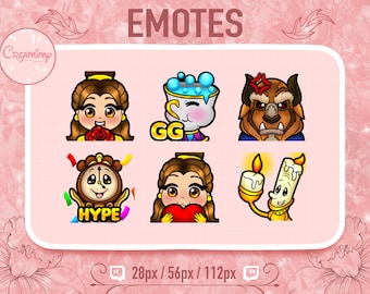 Twitch Princess Emotes Pack - Etsy