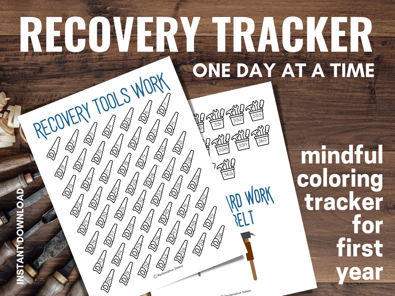 Recovery Tracker, Sobriety Tracker, Therapy, Addiction Recovery ...