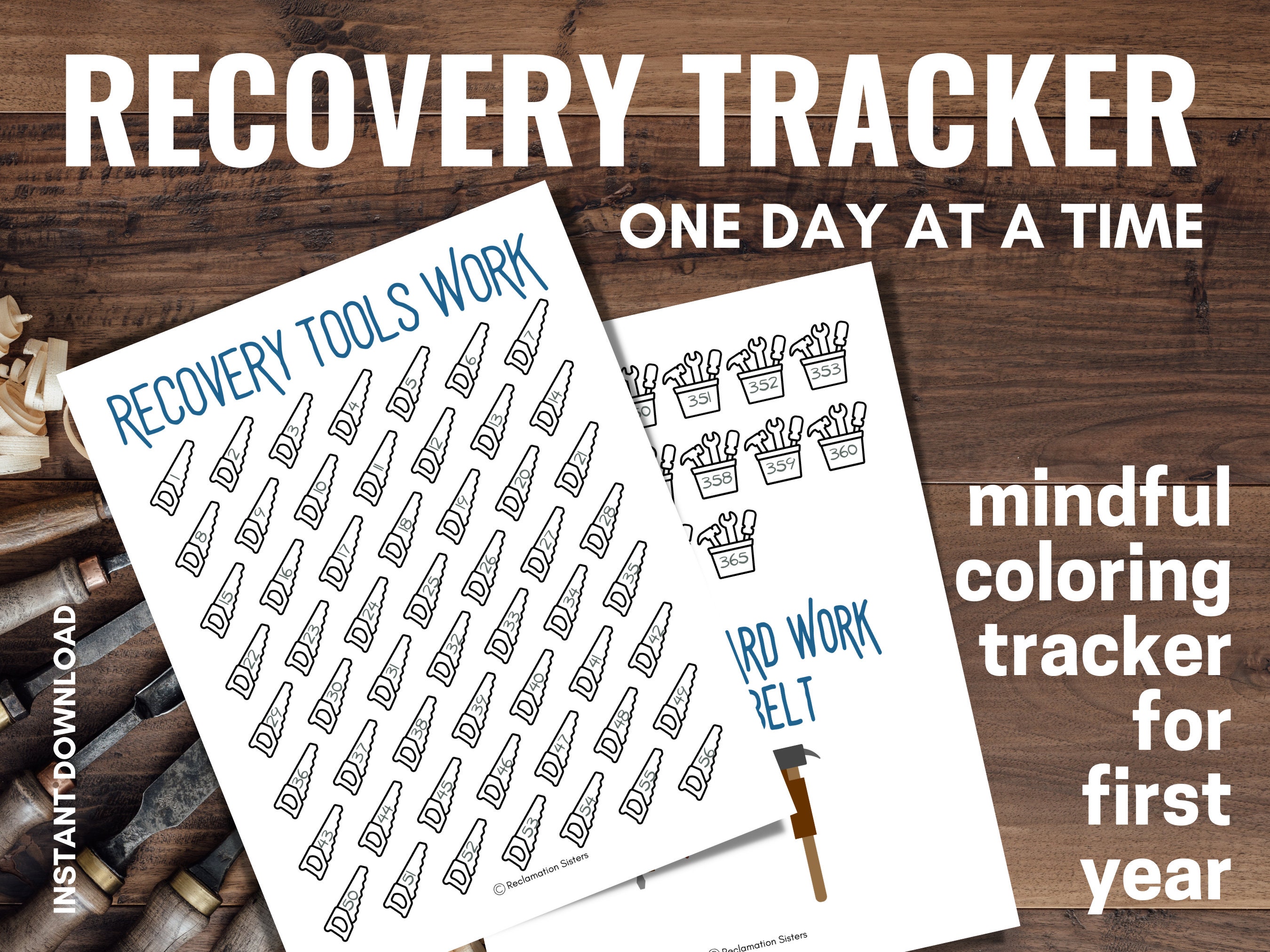 Recovery Tracker, Sobriety Tracker, Therapy, Addiction Recovery ...