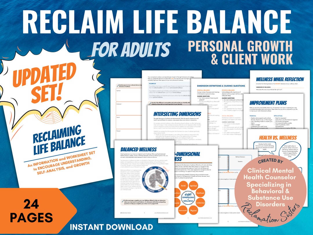 Reclaiming Life Balance, Managing Dimensions of Wellness, Self ...