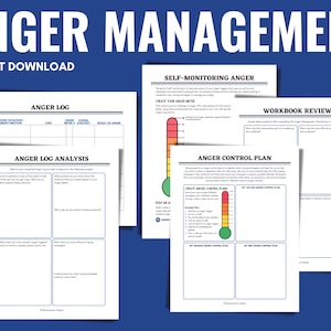 Anger Management, Anger Iceberg, Anger Meter, Self Development Workbook ...