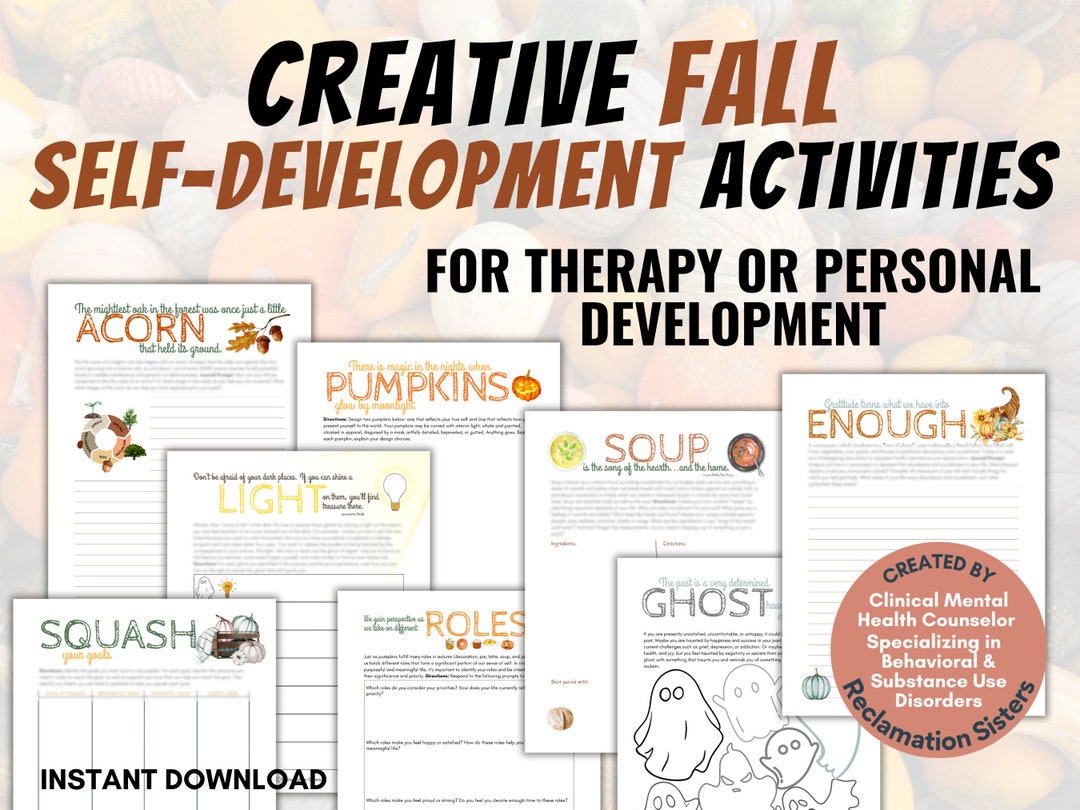 Fall Workbook, Autumn Journal, Self Development, Addiction Recovery ...