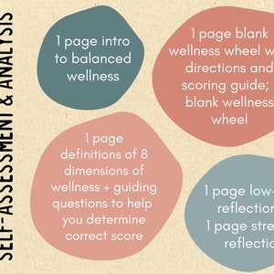 Wellness Wheel Self-assessment: Life Balance Analysis (PDF Download) - Etsy
