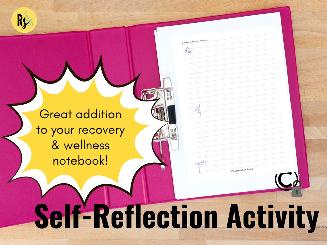 Goodbye Letter to My Addiction Addiction Recovery Worksheet | Etsy Canada