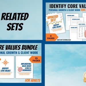 Core Values, Goals, Boundaries, Counselor Worksheets, Self Development ...