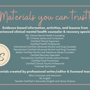 Addiction Recovery Worksheet: Goodbye Letter, Self Development (PDF ...