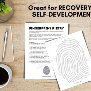 Fingerprint Poetry: Addiction Recovery & Self-reflection Activity ...