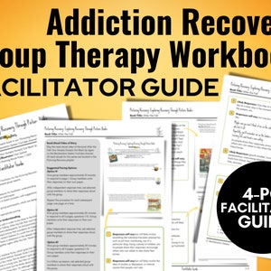 Addiction Recovery Group Therapy Workbook, Sobriety Therapy Worksheet ...