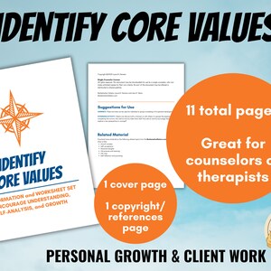 Core Values, Counselor Worksheets, Self Development, Group Therapy ...