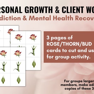 Rose Thorn Bud Journal: Self-reflection & Group Activity (digital ...
