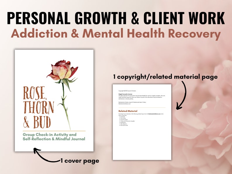 Rose Thorn Bud Journal: Self-reflection & Group Activity (digital ...