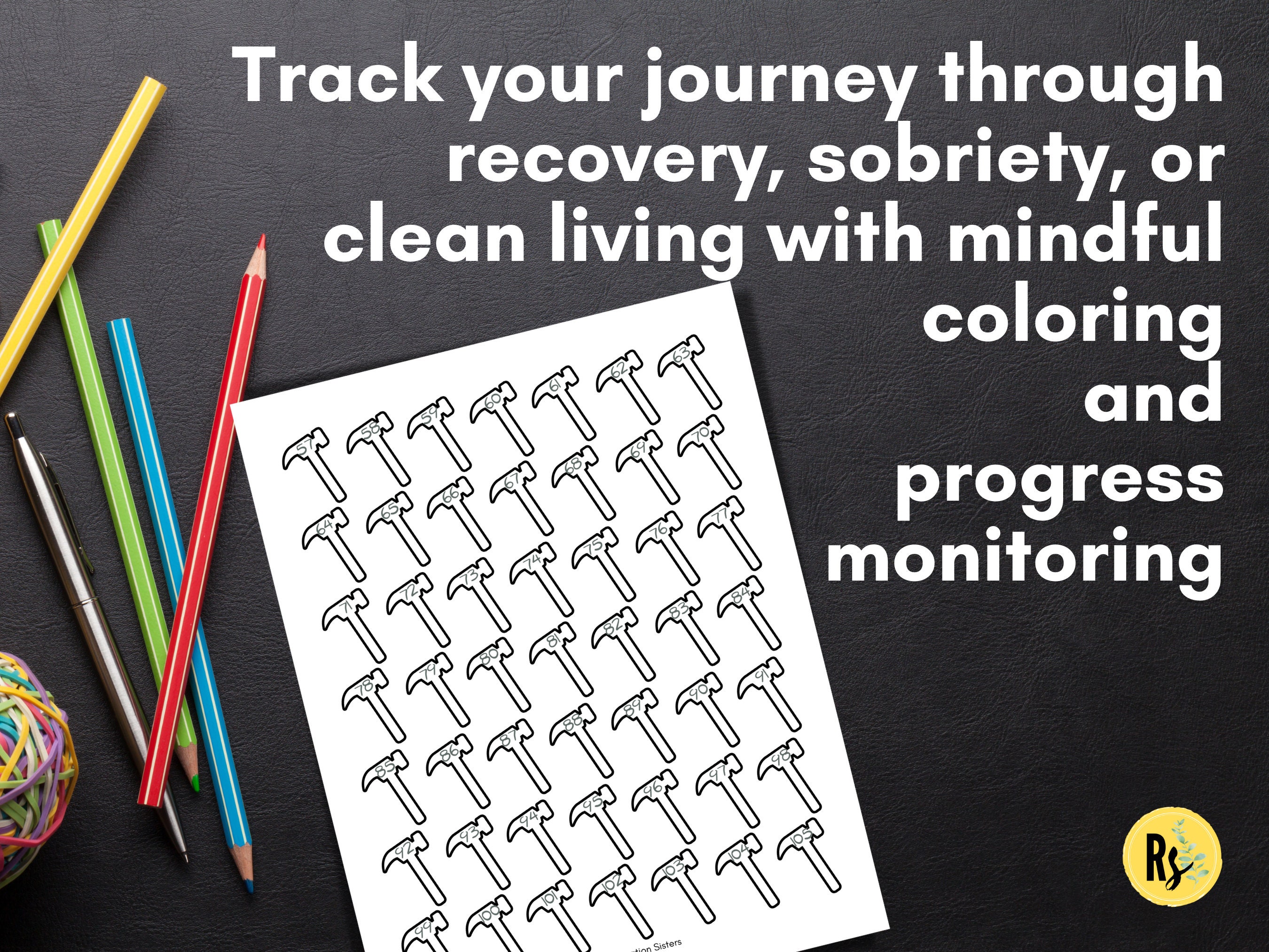 Recovery Tracker Sobriety Tracker Therapy Addiction - Etsy