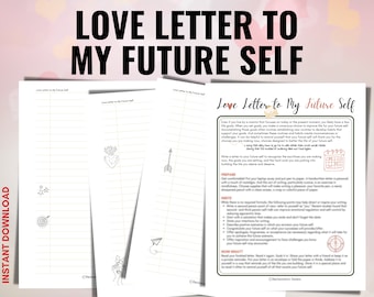 Love Letter to My Future Self, Addiction Recovery Worksheet, Self ...