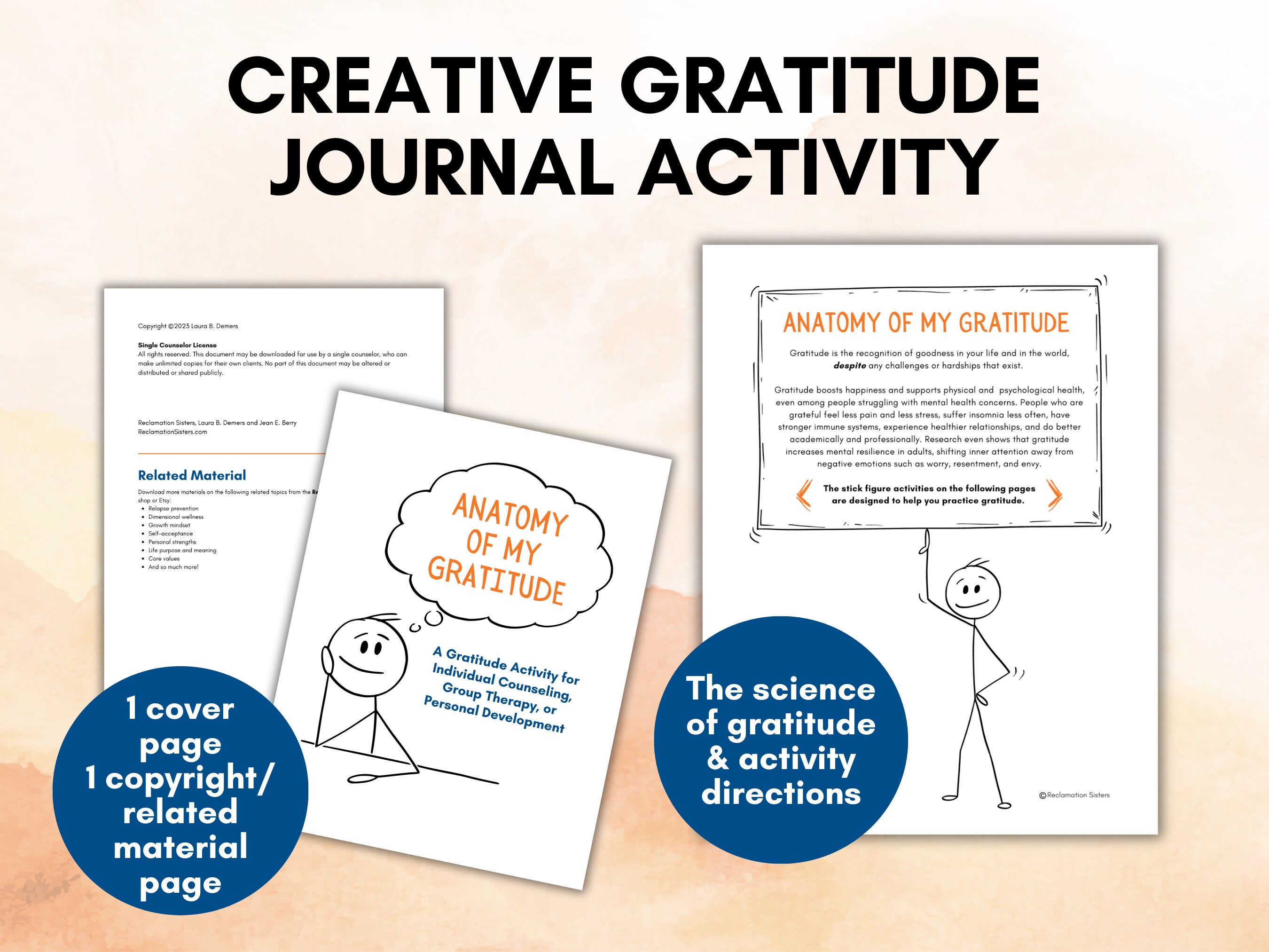 Gratitude Activity, Creative Gratitude Journal, Personal Growth ...