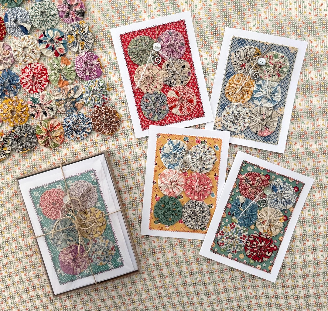 SPECIAL SALE, Handmade Fabric Cards, Special Price, Antique Quilt Cards ...