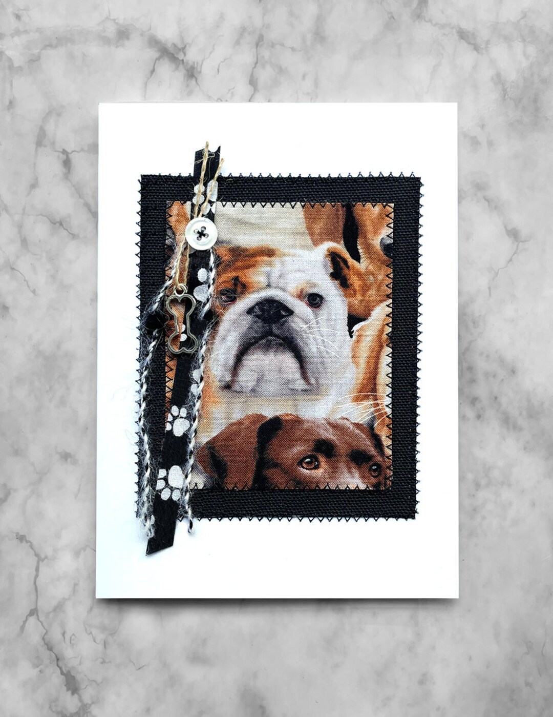 Handmade Dog Greeting Card, Handmade Greeting Card, Card for Dog Lover ...