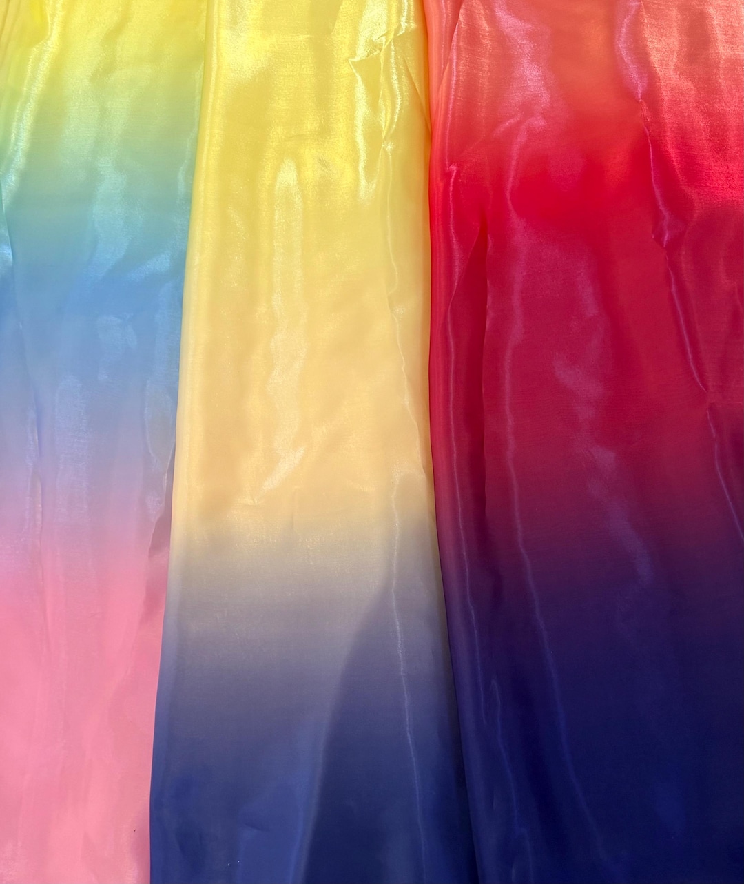 New Luxury Ombre Organza Design Non Stretch 58/60”sold by the YD. Ships ...
