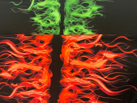 New Hot Flame Design Print on the Best Quality of Nylon - Etsy