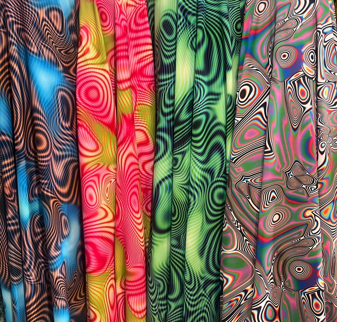 New Swirl Pattern Design Print on the Best Quality of Nylon Spandex 4 ...