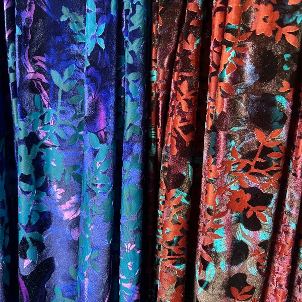 Burnout Velvet Fabric - Etsy