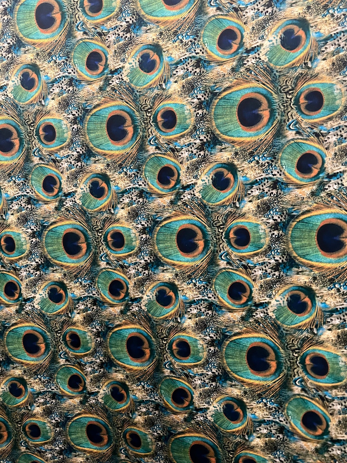 New Peacock Pattern Design Print on the Best Quality of Nylon Spandex 4 ...