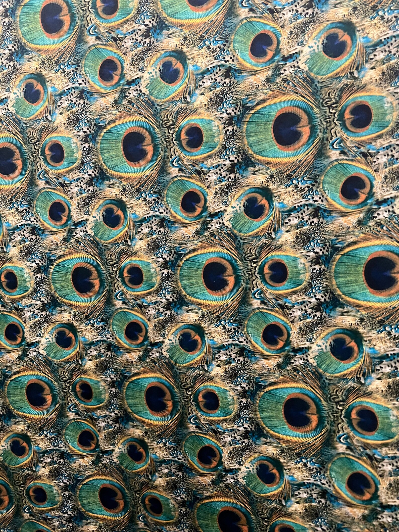 New Peacock Pattern Design Print on the Best Quality of Nylon - Etsy