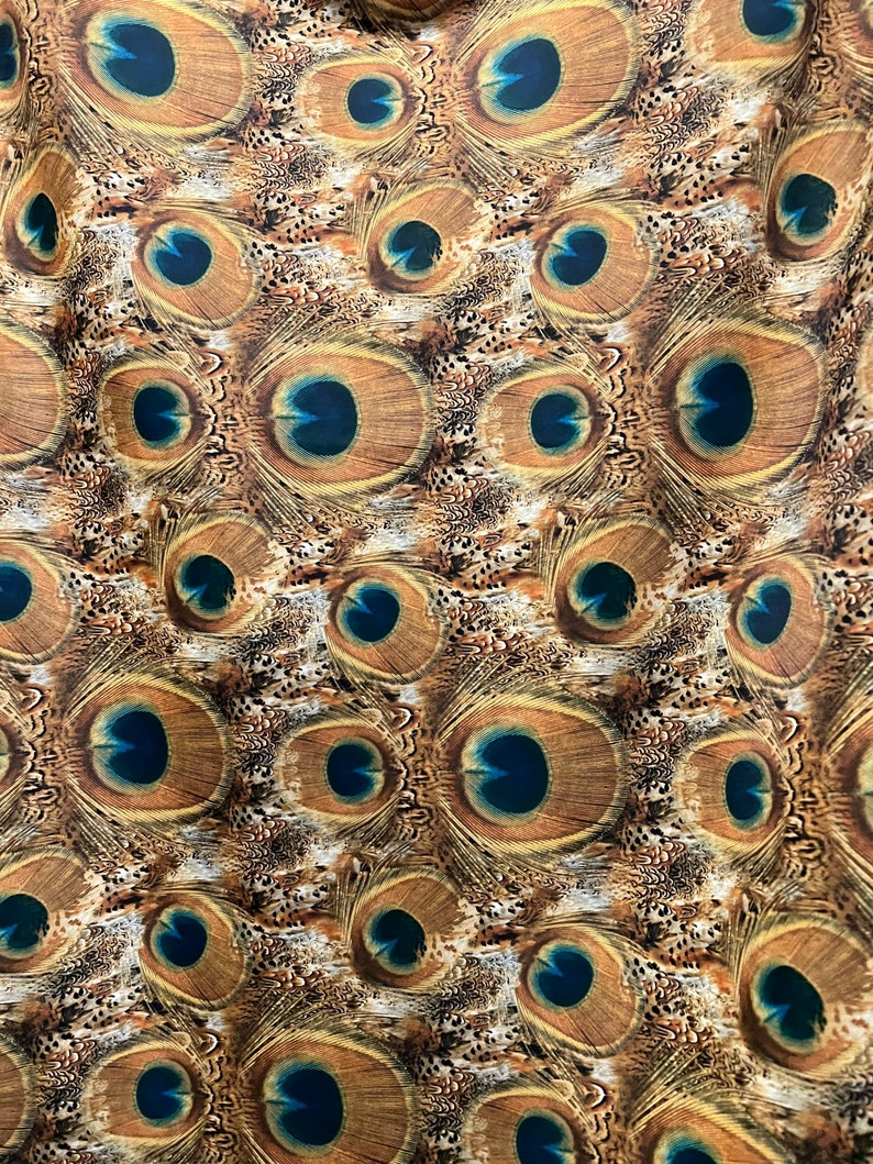 New Peacock Pattern Design Print on the Best Quality of Nylon Spandex 4 ...