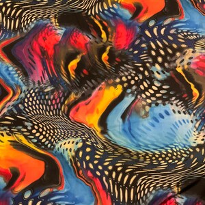 Modern Art Design Print on the Best Quality of Nylon Spandex 4-stretch ...