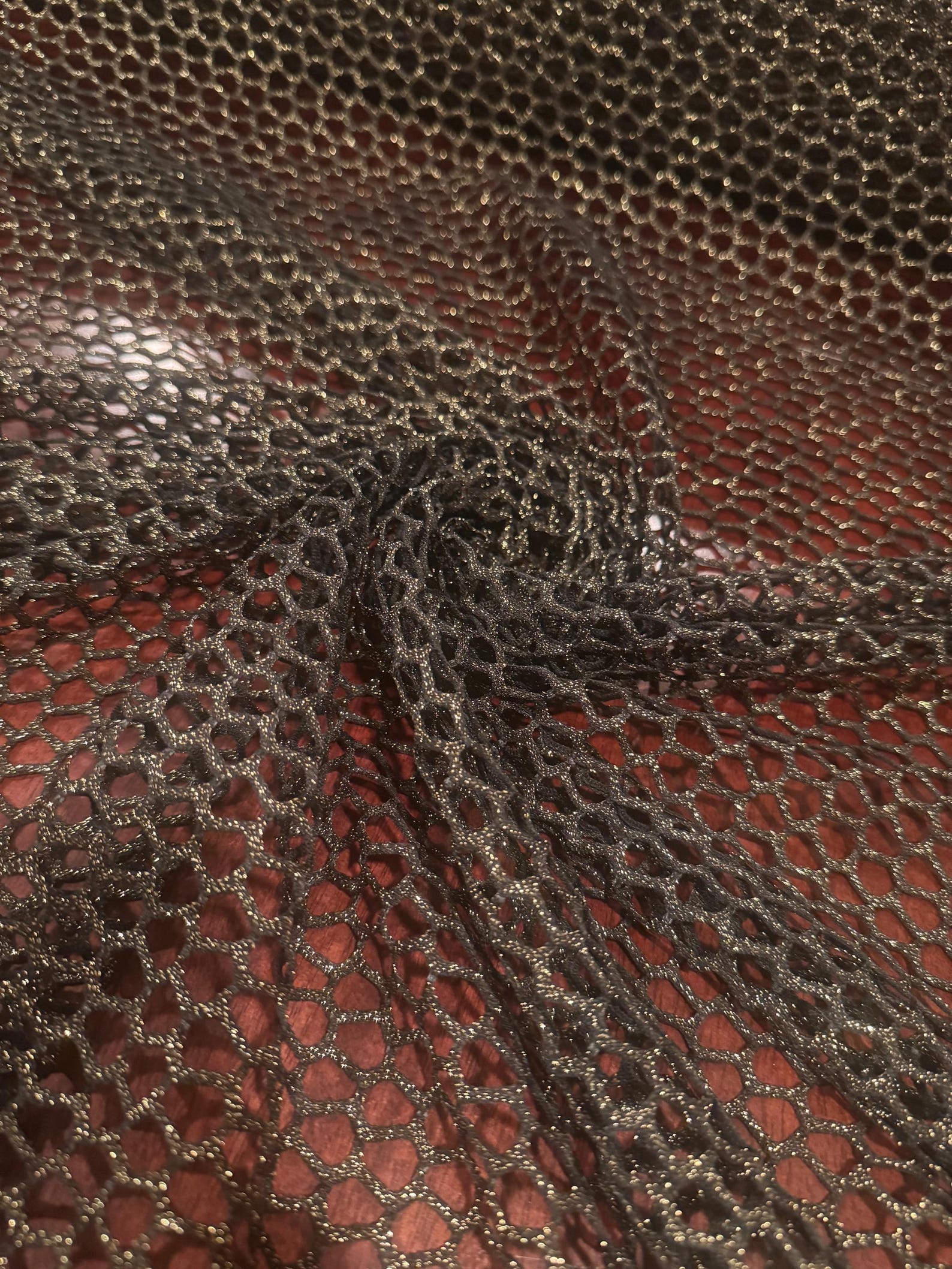 New Fishnet Mesh With Metallic Nylon Spandex 4-stretch 58/60”sold by ...