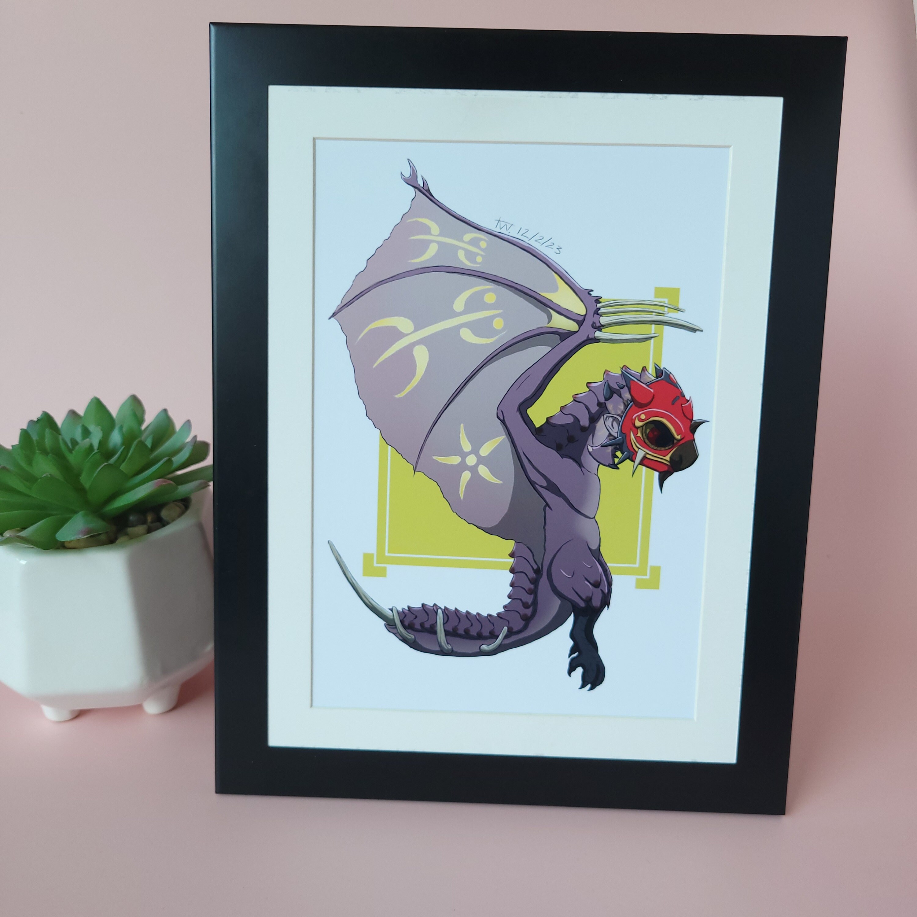 Monster Hunter Chibi Rathalos Vejigante Art Print, Cute Video Game ...