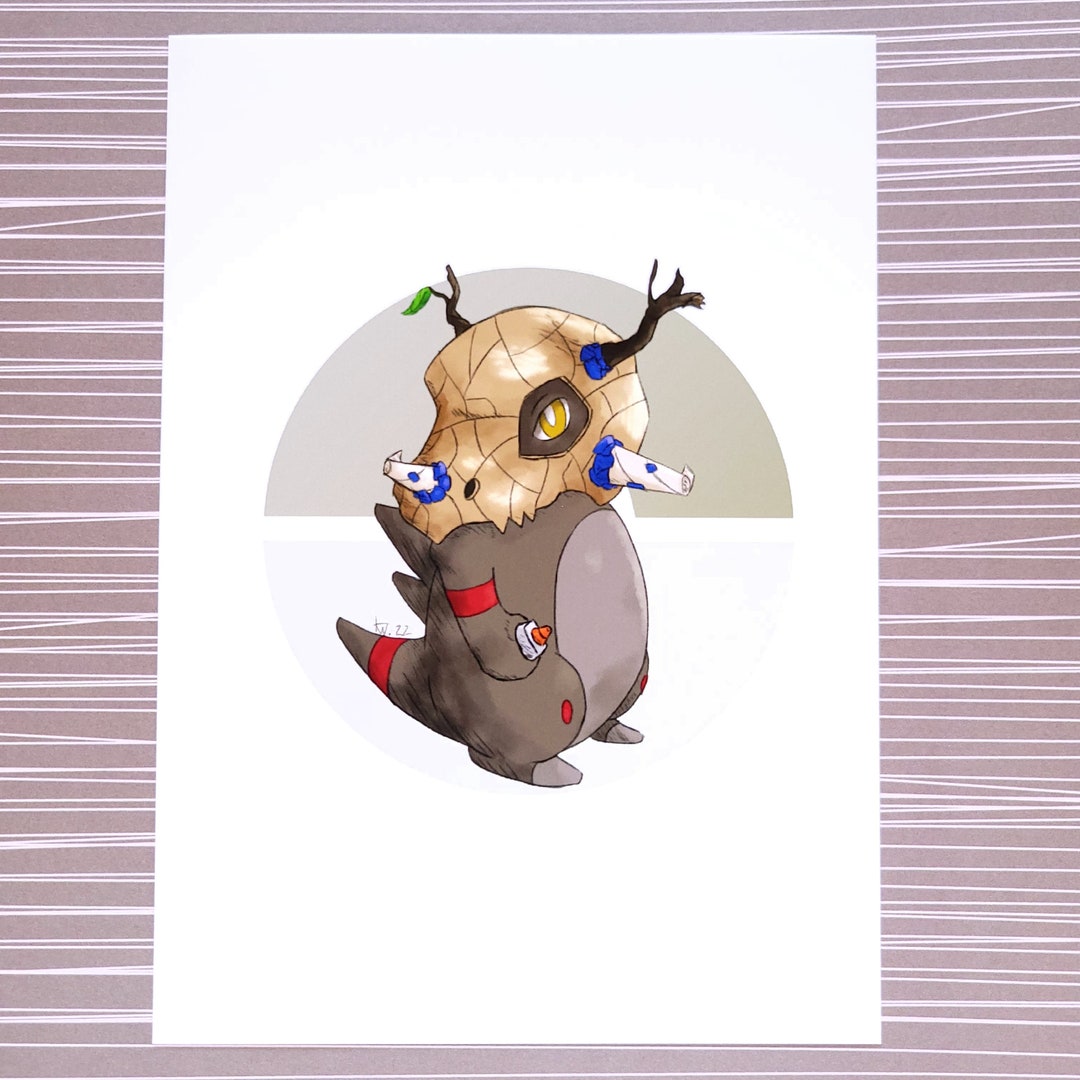 Lonely Monster Vejigante Mask Art Print: Puerto Rican Gaming Artwork - Etsy