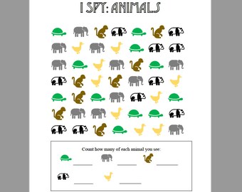I Spy Printable Activity Sheet, I Spy for Kids, I Spy Printables, I Spy ...
