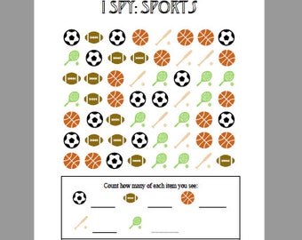 I Spy Printable Activity Sheet, I Spy for Kids, I Spy Printables, I Spy ...