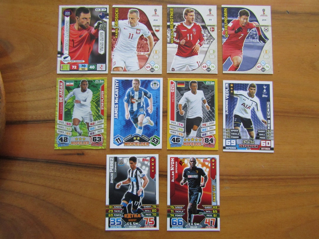 Lot of 10 Football Cards! - Etsy UK
