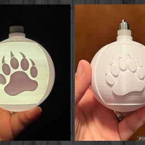 3 Personalized Ornaments | 3D Printed Lithophane | Keepsake - Etsy