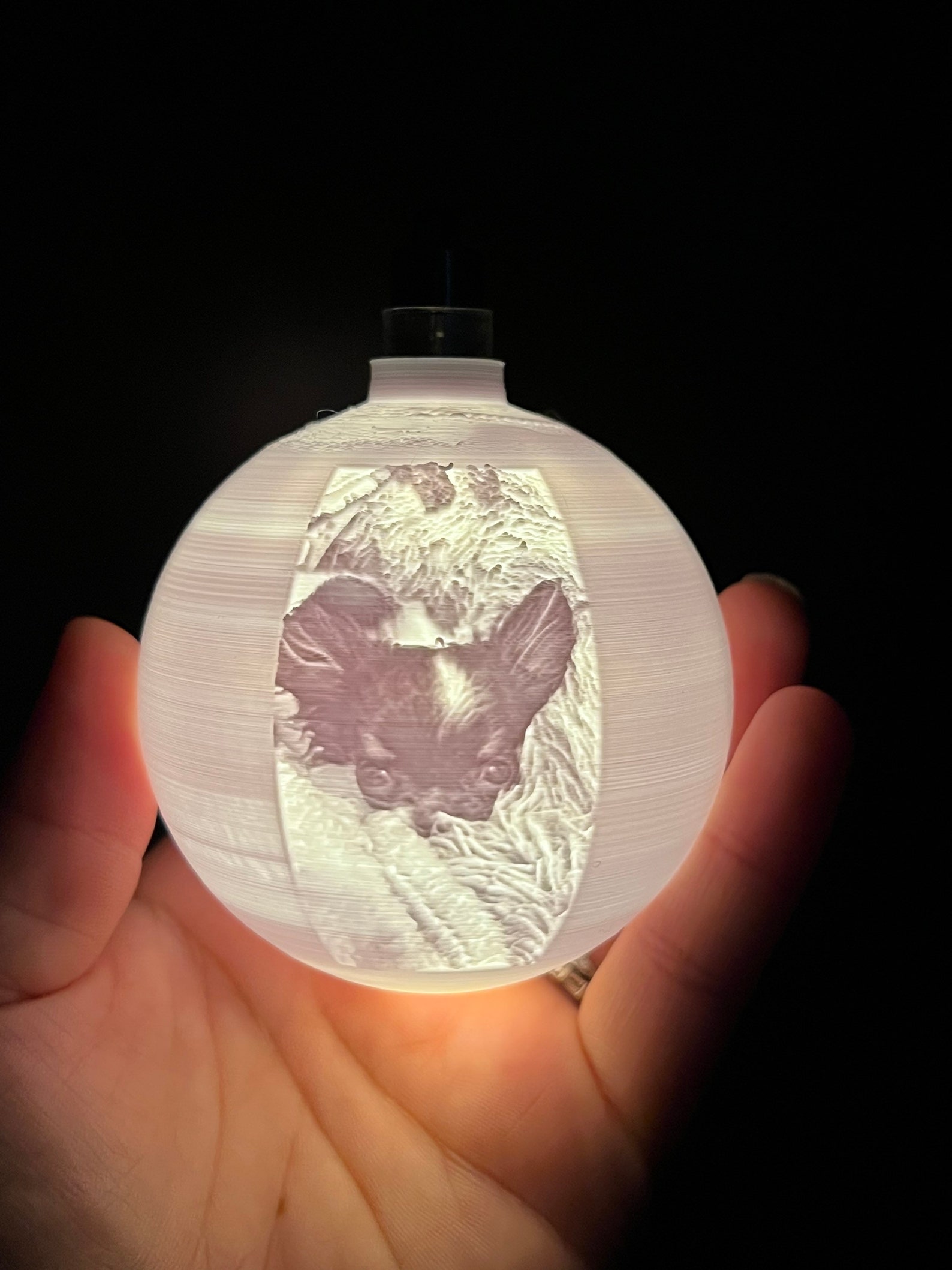 3 Personalized Ornaments 3D Printed Lithophane Keepsake - Etsy