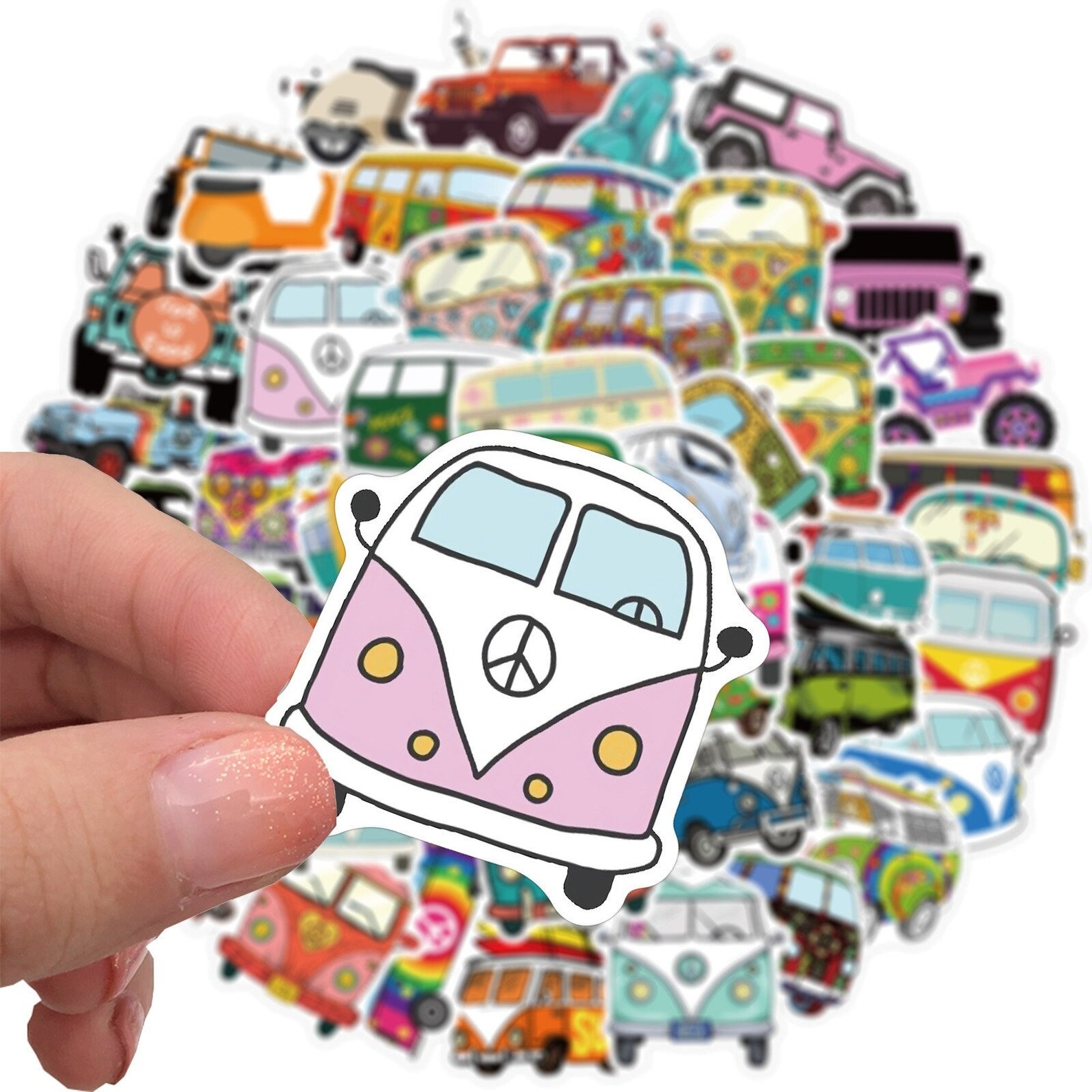 50 pcs VW Bus Sticker Pack Volkswagen Bus | Etsy