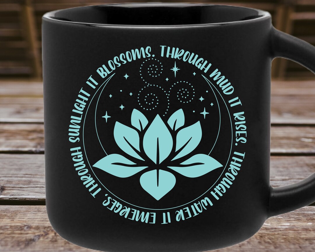 Lotus Flower Quote | Png. Svg. PRINTABLE DOWNLOAD | 12 Color Variations ...