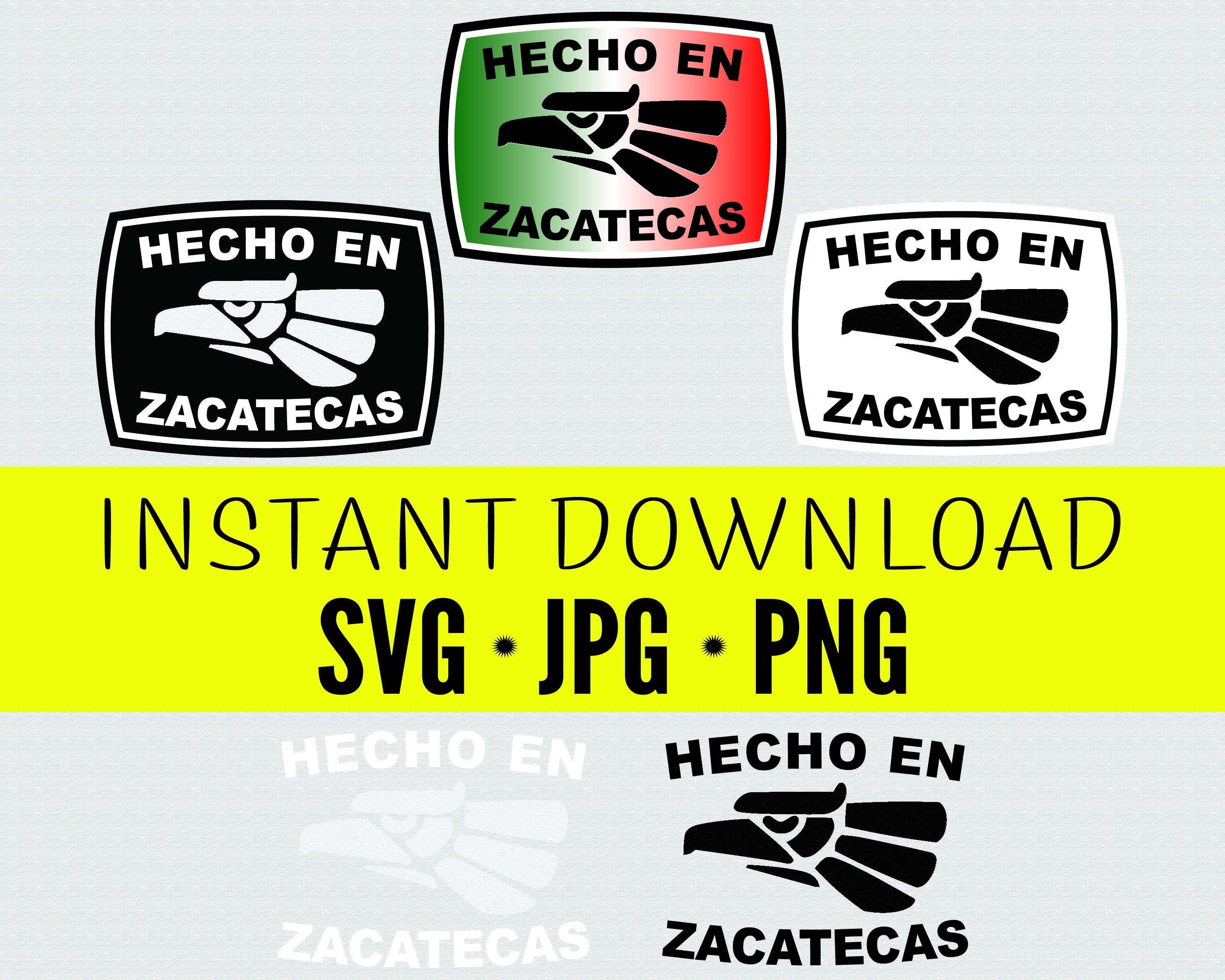 Buy Hecho En Zacatecas Bundle printable Download Svg. Jpg. Png. Online ...