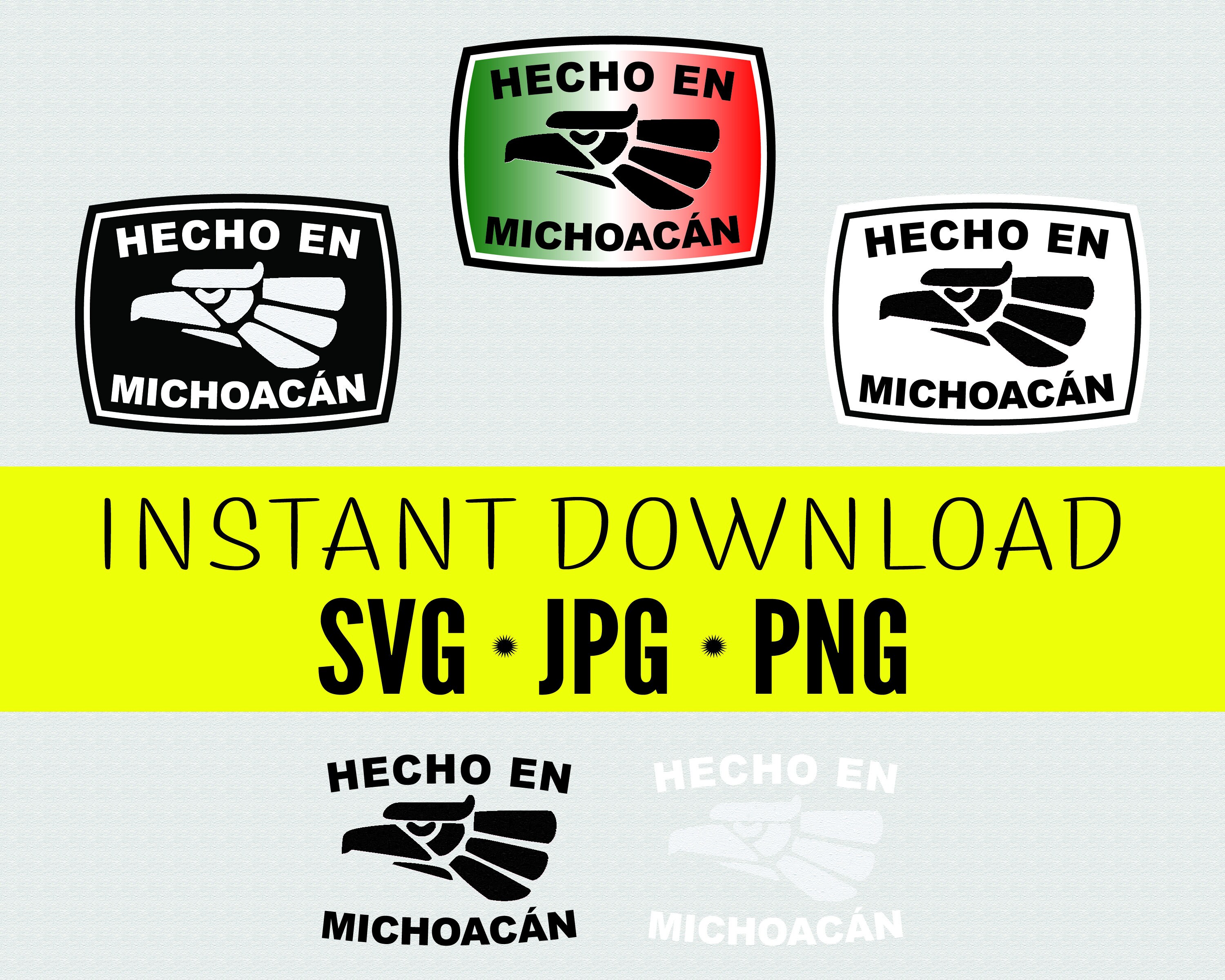 Hecho En Michoacán | Bundle *printable Download* Svg. Jpg. Png. - Etsy