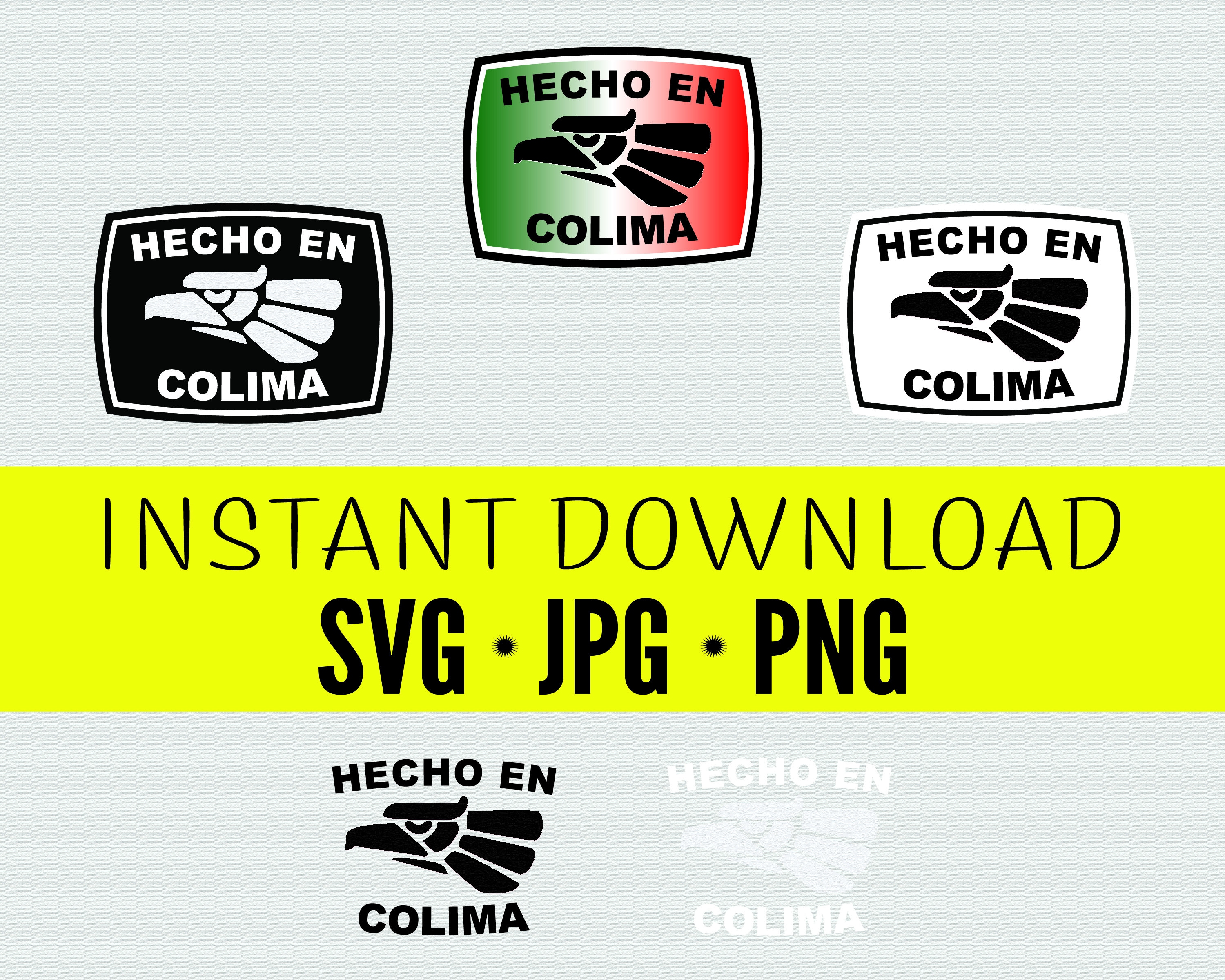 Hecho En Colima Bundle printable Download Svg. Jpg. Png. | Etsy