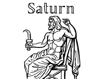 Saturn Roman God Printable - Etsy