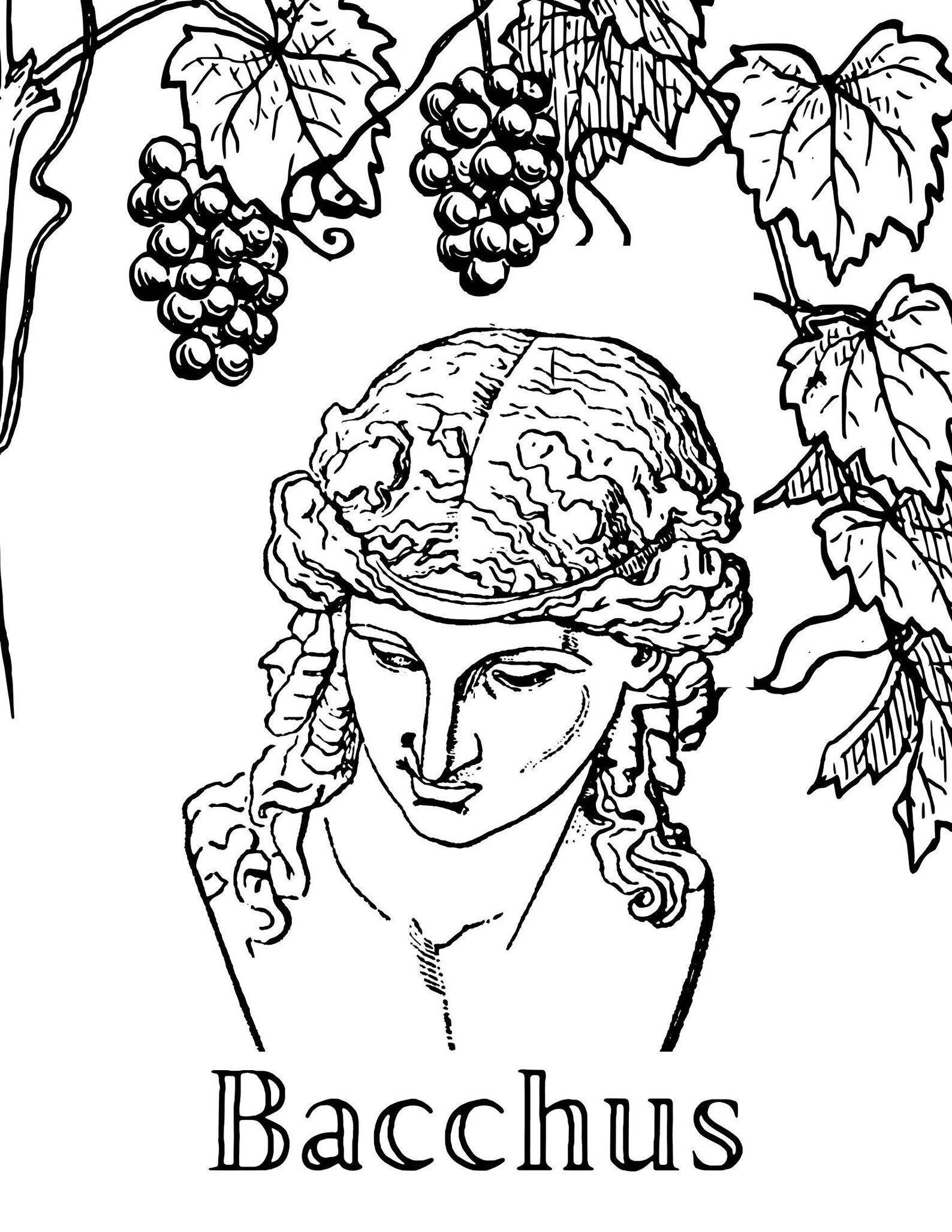 Bacchus (dionysus) Roman God Printable - Etsy